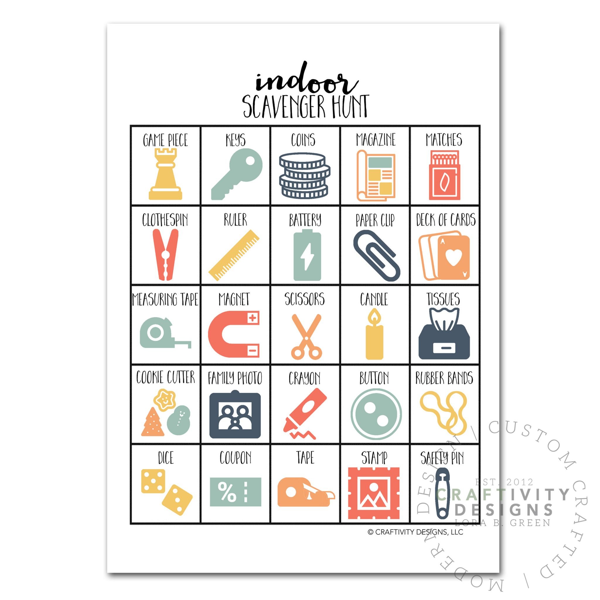 Indoor Scavenger Hunts - Scavenger Hunt Ideas