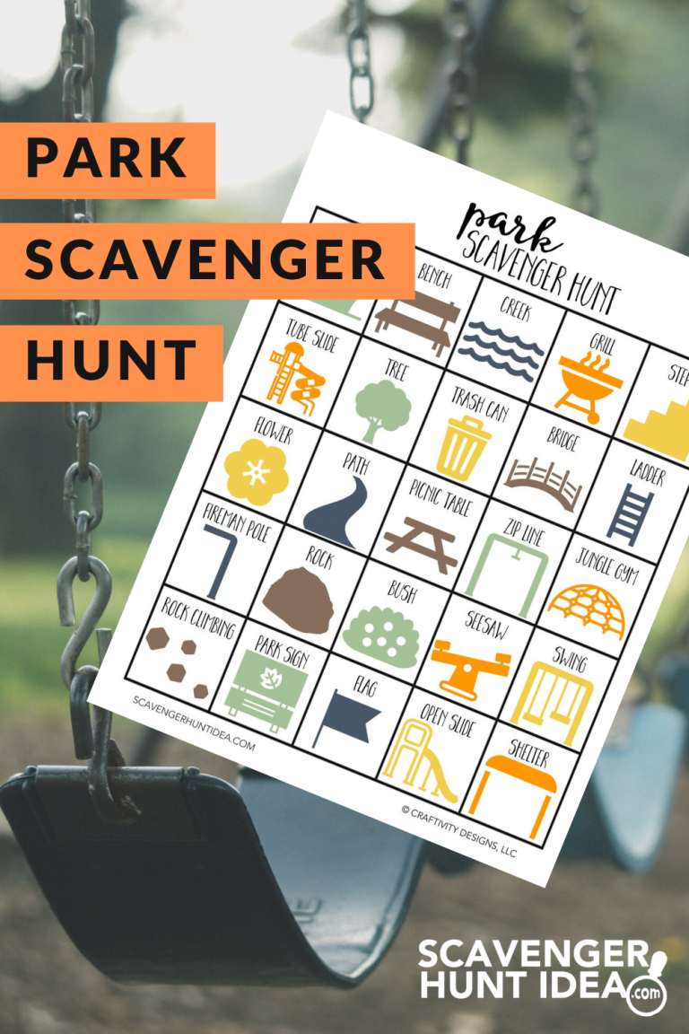 Park Scavenger Hunt Activity (for Local, State, and National Parks ...