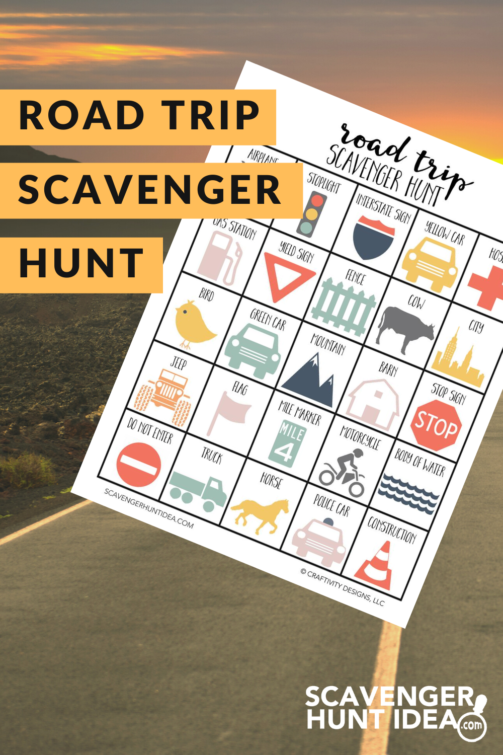 Road Trip Scavenger Hunt for Families (Screen-Free Car Game ...