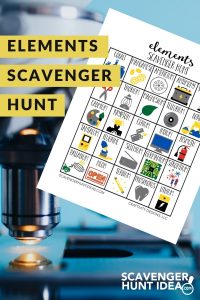 Periodic Table Scavenger Hunt (FREE Printable with 3 Levels of ...