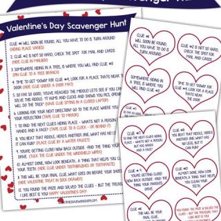 15+ Valentines Scavenger Hunt Ideas for Kids and Families - Scavenger ...