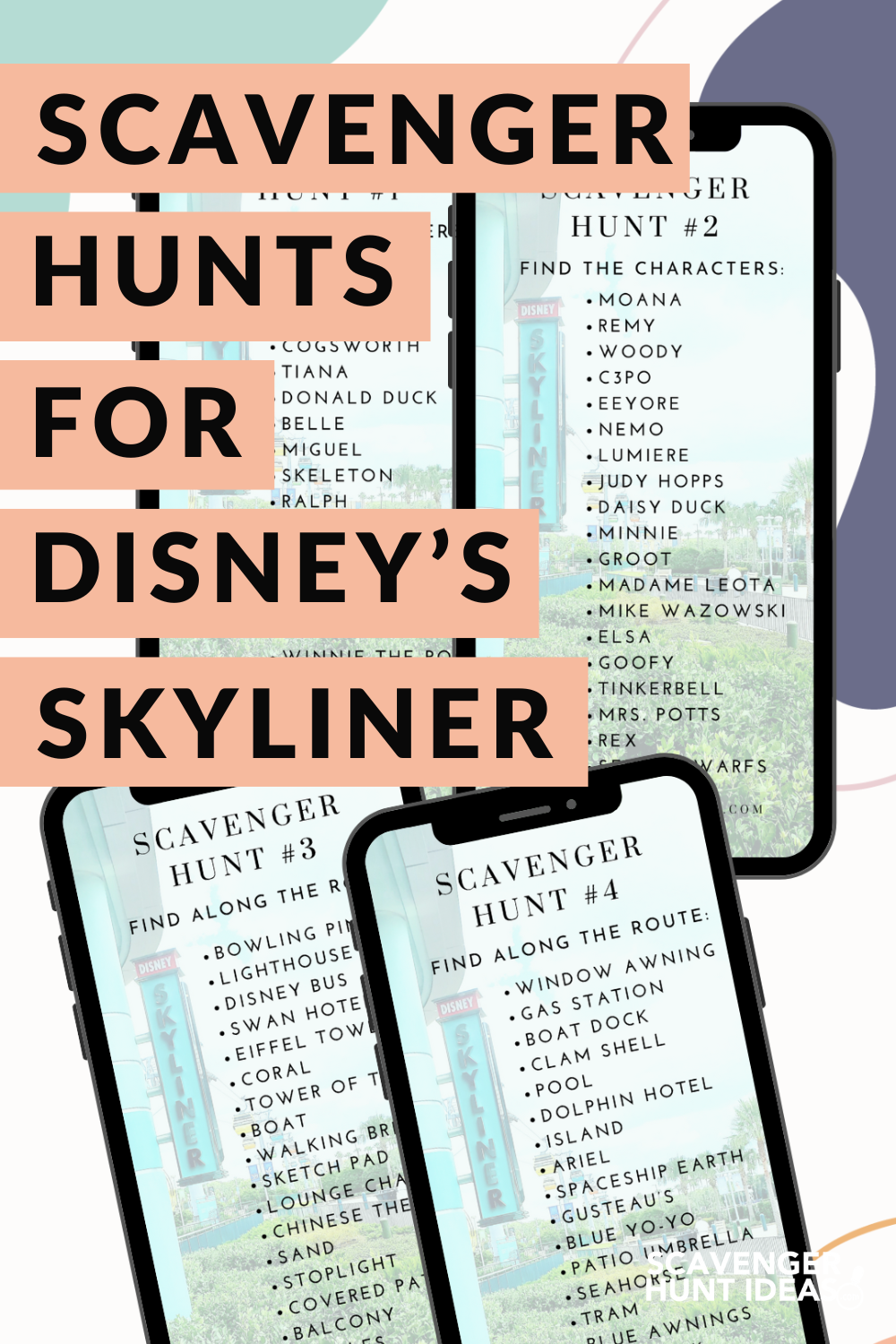 Play a Scavenger Hunt while Riding Disney's Skyliner - Scavenger Hunt Ideas